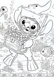 Lilo in Stitch Pobarvanke Brezplačne za Tiskanje in Barvanje