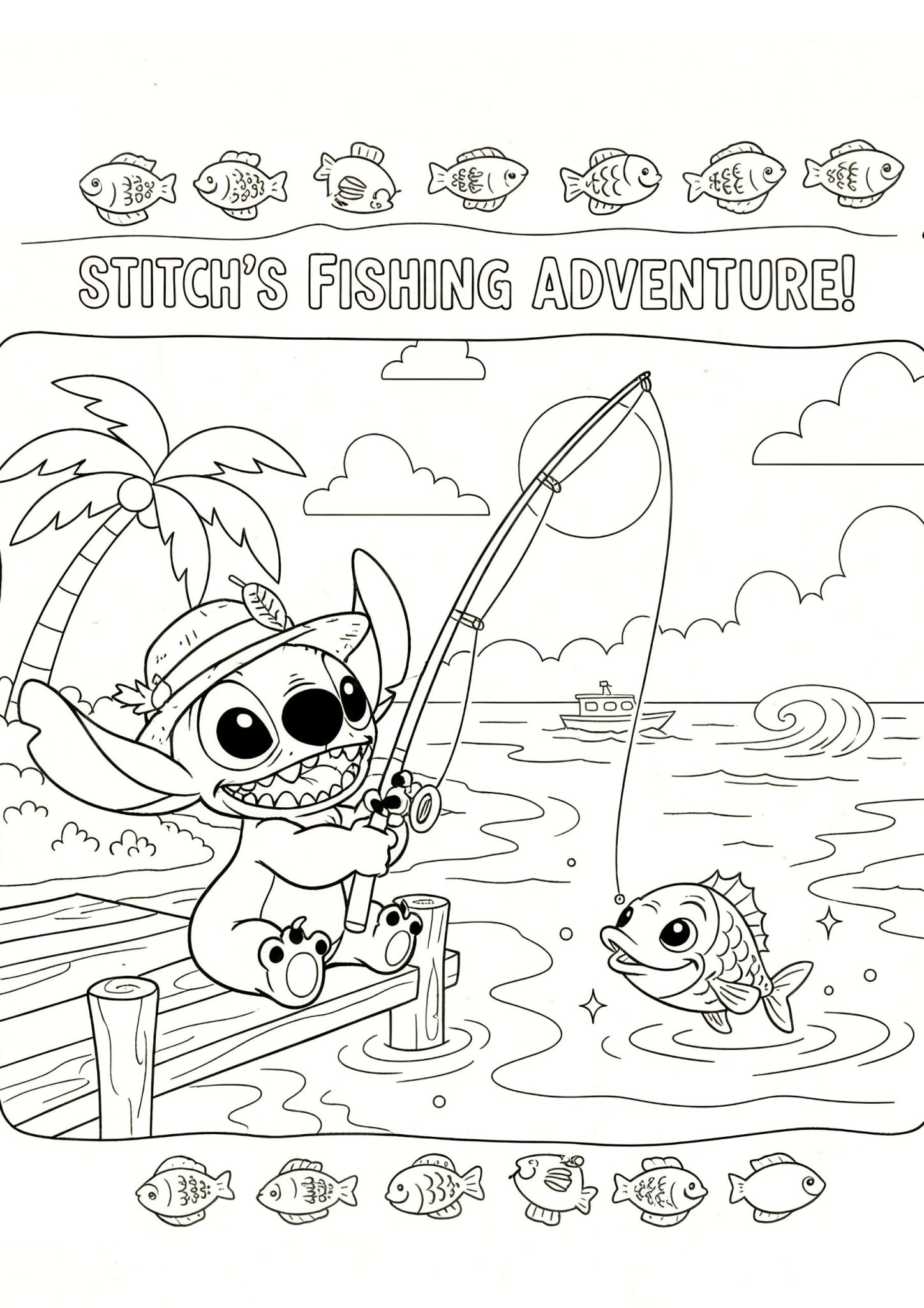 Lilo in Stitch Pobarvanke Brezplačne za Tiskanje in Barvanje