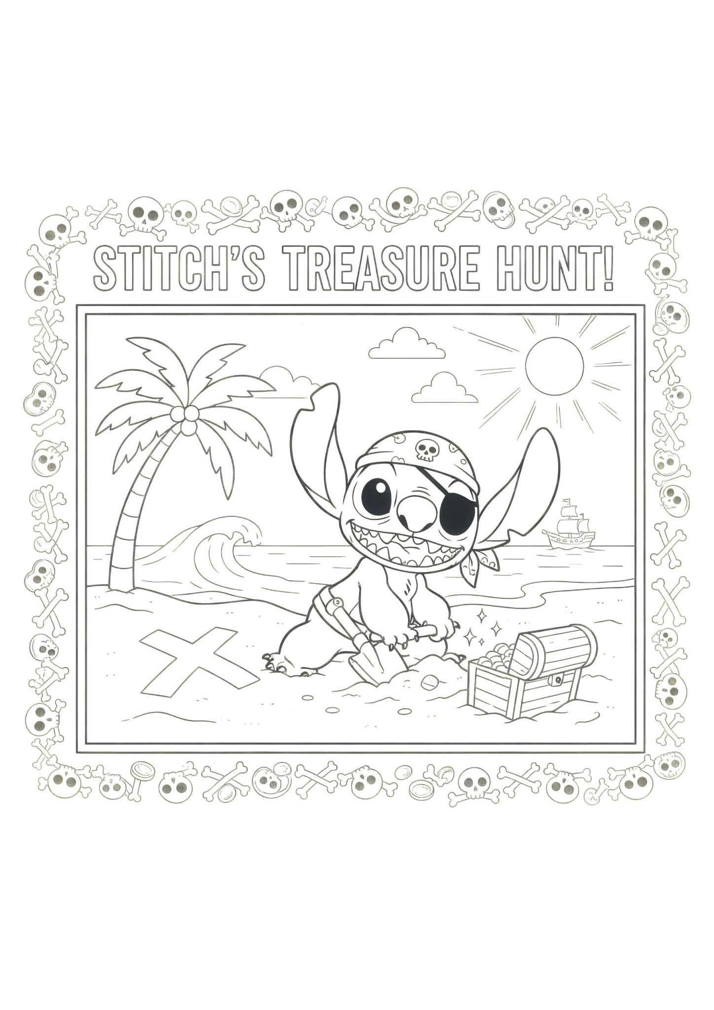 Lilo in Stitch Pobarvanke Brezplačne za Tiskanje in Barvanje