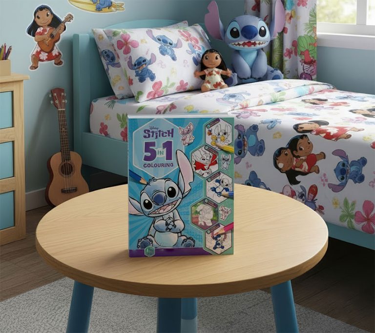 Stitch Pobarvanka 5-v-1 (Pika-na-piko, Številke) 60+ Nalepk